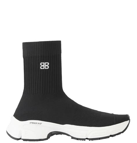Giày Balenciaga Speed 30 Sneaker Black White 654532 W2dn1 1090 Luxity