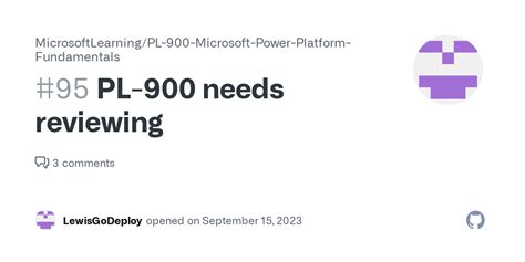 Pl 900 Needs Reviewing · Issue 95 · Microsoftlearning Pl 900 Microsoft Power Platform