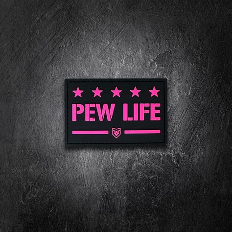 Pink Pew Life Pvc Morale Patch Patchops Pink Pew Life Pvc Morale Patch Patchops