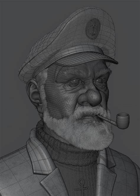Captain Archibald Haddock Finished Projects Blender Artists Community