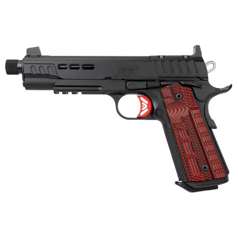 Kimber Rapide Heat 1911 45 Acp 5 5 Threaded Barrel Black Red G10