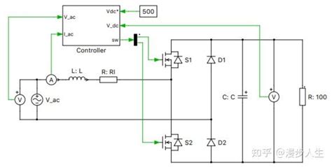 Plecs 应用示例（80：图腾极无桥升压pfc转换器（totem Pole Bridgeless Boost Pfc Converter