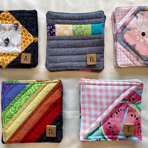 Quilted Coasters Etsy