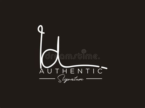 Letter Id Signature Logo Template Vector Stock Vector Illustration Of Letter Id Signature Logo Template Vector Stock Vector Illustration Of