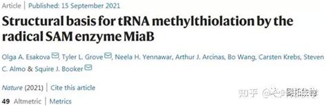 揭示trna甲硫醇化修饰的关键步骤 知乎