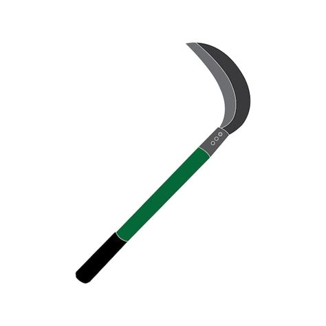 Premium Vector Grass Sickle Icon Vector Illustration Simple Design