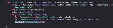 ios expand and collapse cells in tableview stack overflow