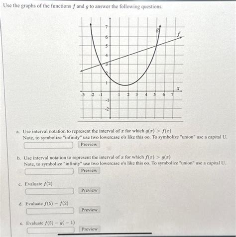solved use the graphs of the functions f and g to answer the