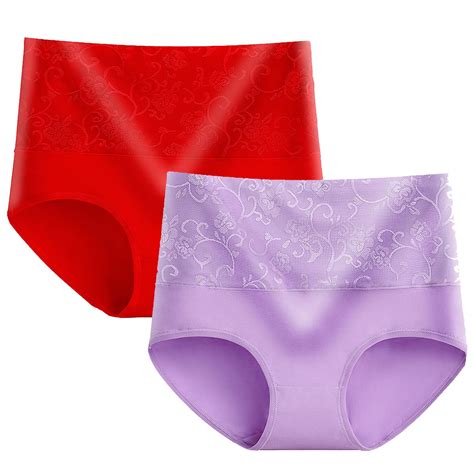 Mitankcoo Women Underpants Brief Plus Size Cotton Underwear High