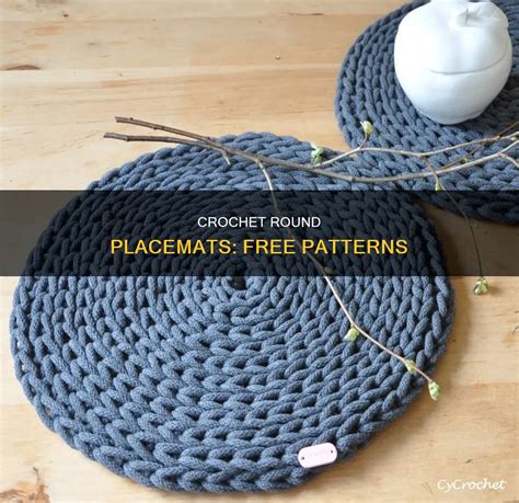 Crochet Round Placemats Free Patterns Cycrochet