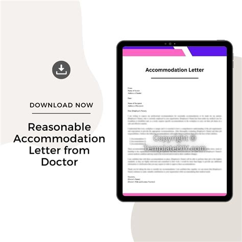 Reasonable Accommodation Letter From Doctor In Pdf And Word