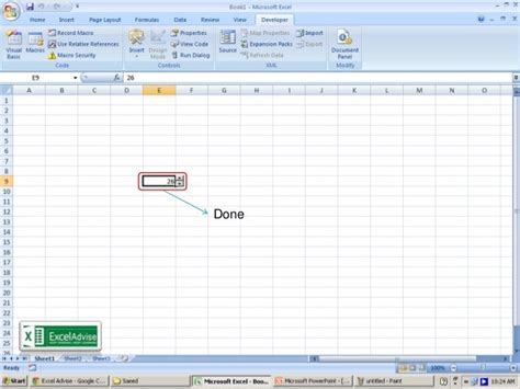 Microsoft Excel Spin Button