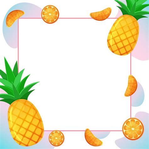 Pineapple Border Vector Art Icons And Graphics For Free Download