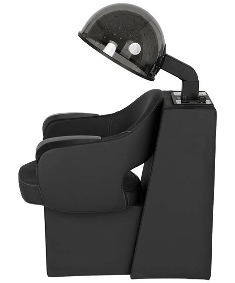 Luna Noir Dryer And Dryer Chair Combination For Professional Salons With Black Accents For Hooded