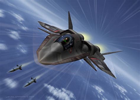 Stealth Talon Digital Art By Aldo Spadoni Fine Art America