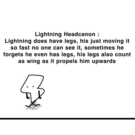 Making Random Headcanons For Every Character In Bfb Cuz Im Bored Day 18 Lightning R