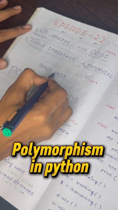 Episode 22 Polymorphism In Python Coding Python Programming Btech