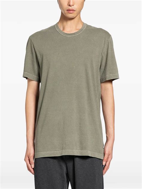 James Perse Crew Neck T Shirt Green Farfetch Au