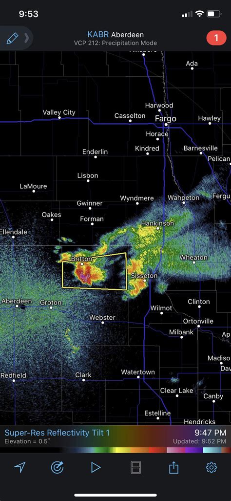 Hail Spike On Radar Sd 4 6 Correlation Coefficient In Comments R Weather