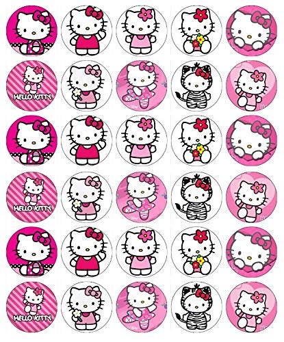 Hello Kitty Cupcake Toppers Hello Kitty Cake Toppers 25 Pieces Hello