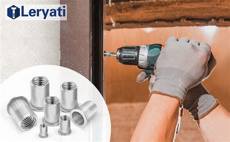 50pcs Rivet Nuts M3 Leryati Threaded Inserts Stainless Steel Rivnut