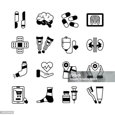 Medical Icons Healthcare Vector Hospital Collection Set向量圖形及更多健保和醫療圖片 Istock