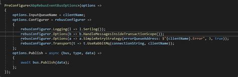 Cannot Handle Error In Eventbus Using Rebus · Issue 10014 · Abpframeworkabp · Github
