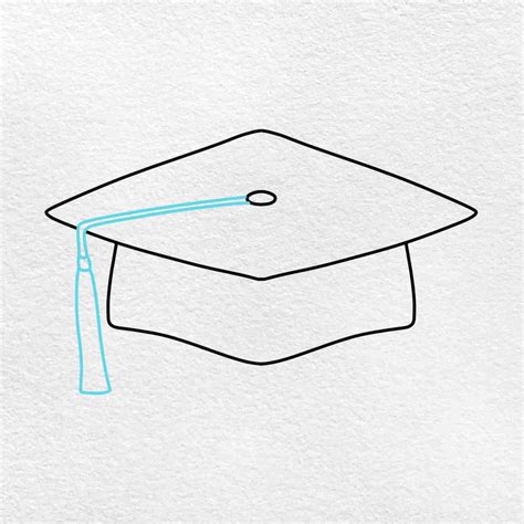 Graduation Cap Drawing Easy Helloartsy