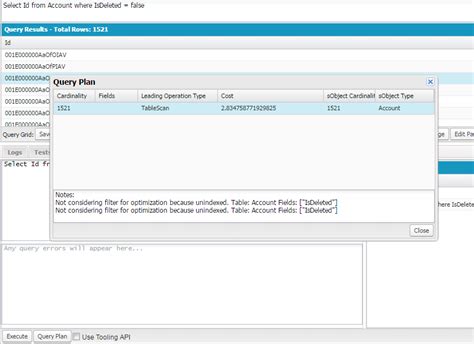 Soql Query Plan And Soql Tips