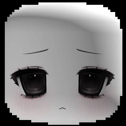 Sparkly Sleepy Cute Anime Doll Moe Face Mask Roblox