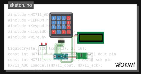 TIMBANGAN 03 Wokwi ESP32 STM32 Arduino Simulator