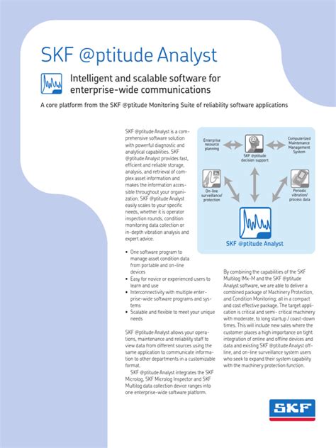Skf Aptitude Analyst Brochure Pdf Comma Separated Values Digital Signal Processing