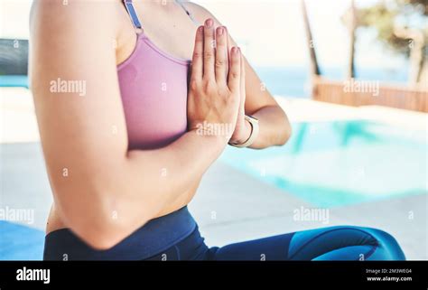 Make Peace With Yourself An Unrecognizable Woman Practicing Yoga
