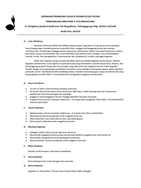 Proposal Pramuka Pdf