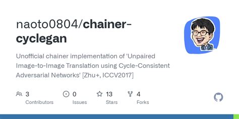 GitHub Naoto Chainer Cyclegan Unofficial Chainer Implementation Of Unpaired Image To