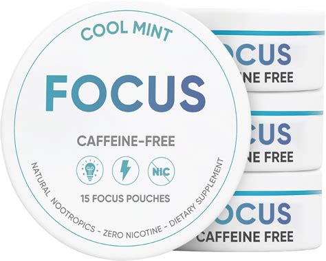 Ultra Focus Pouches Caffeine Free Nootropic Pouches With L Tyrosine