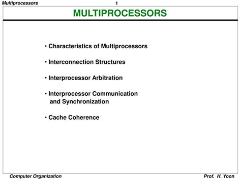 PPT MULTIPROCESSORS PowerPoint Presentation Free Download ID
