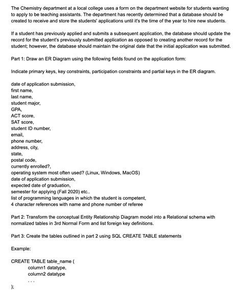 Solved Draw An Entity Relationship Diagram That Represents Chegg Com