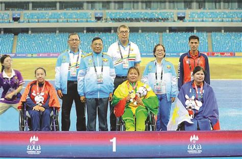 အာဆီယံမသန်စွမ်းအားကစားပြိုင်ပွဲတွင် မြန်မာအသင်း ရွှေနှစ်ခု၊ ငွေလေးခုနှင့် ကြေးတစ်ခု စတင် ဆွတ်ခူး