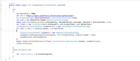 Integrating Salesforce With Net Application For Bulk Data Load
