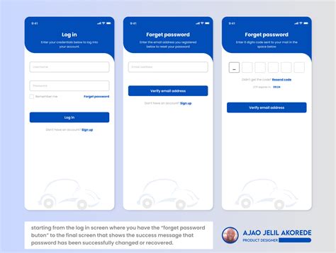 Reset Password Flow By Jelil Ajao On Dribbble