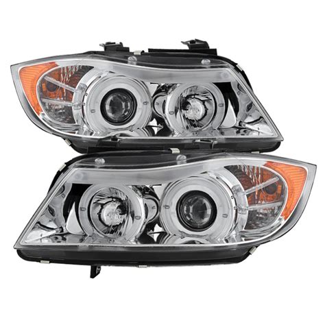 Spyder Bmw E90 3 Series 06 08 Projector Led Halo Amber Reflctr Rplc Bu