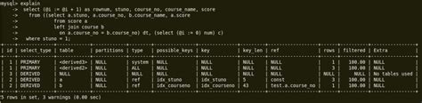 Mysql对derived Table的优化处理与使用限制 知乎