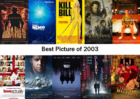 A Mythical Monkey Writes About The Movies 2003 Alternate Oscars