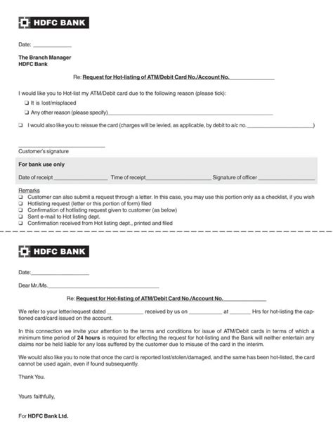 HDFC Bank MINOR TO MAJOR CONVERSION Application Form For Resident Individual Separate Form For