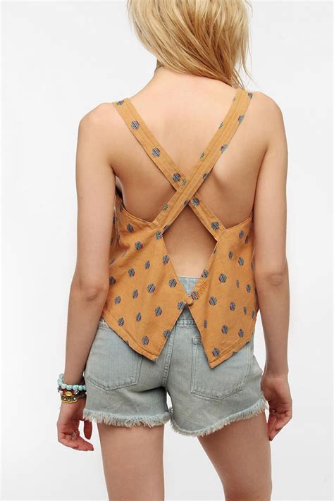Insight Hokey Pokey Cropped Tank Top Tank Top Urban Outfitters