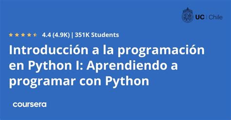 Introducción A La Programación En Python I Aprendiendo A Programar Con