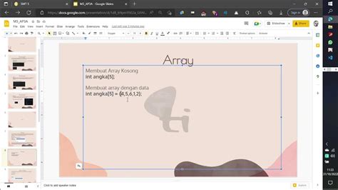 [lab ti] pertemuan ap3a array and struct perulangan youtube