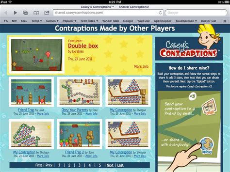 ‘caseys Contraptions Updated With Global Level Sharing User Profiles Toucharcade