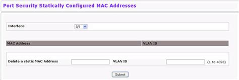 configuring port security